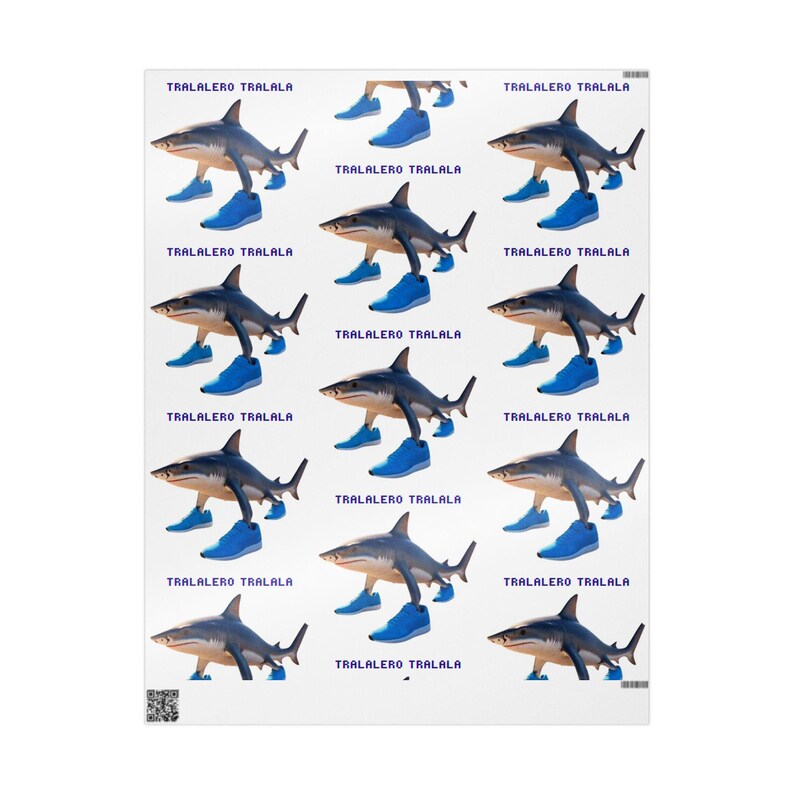 Youtube Kids Italian Brain Rot Tralalero Tralala Wrapping Papers, Gift ...