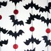 Halloween Garland, Bat Garland, Paper Garland in Black and Gold - Etsy