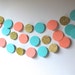 Teal Coral Garland, Double-sided, Bridal Shower, Baby Shower, Party ...
