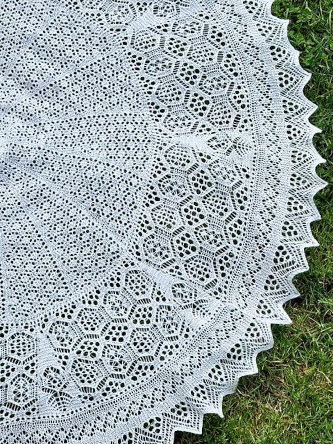 Shetland Wheel Lace Shawl - Circular Knitting Pattern PDF - Etsy