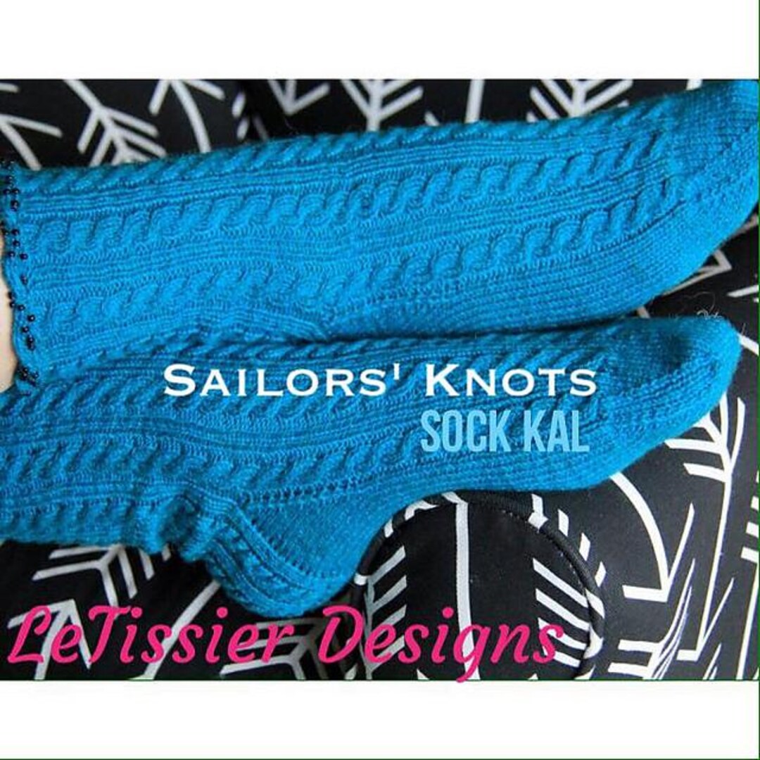 Sailors' Knots Socks Knitting Pattern Yarn Mid-calf PDF - Etsy