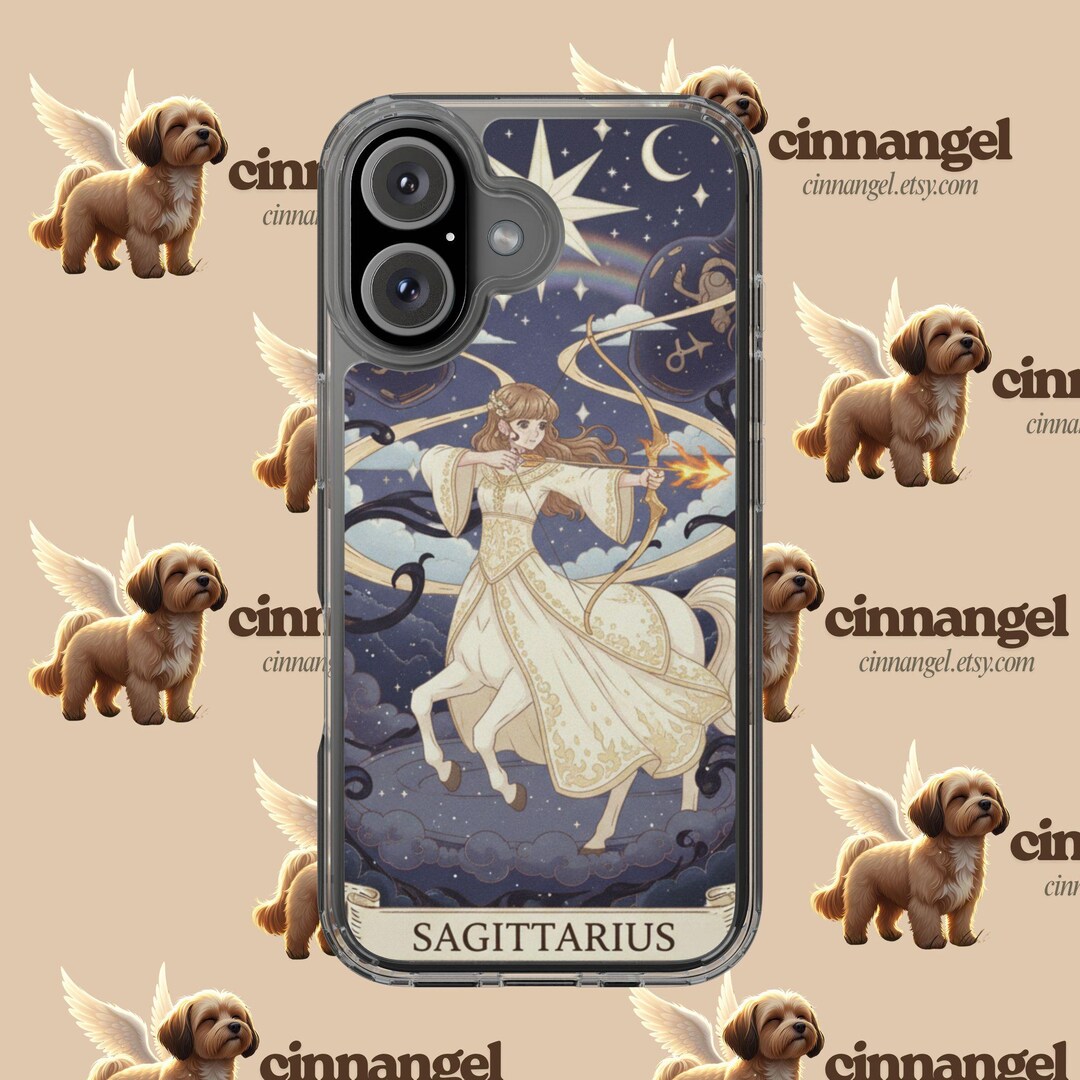 Sagittarius Zodiac Clear Case, Celestial Phone Cover, Astrology Gift ...