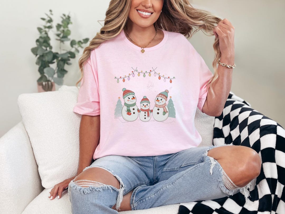 Snowman Family PNG | Christmas Snowmen Holding Hands | Holiday Winter ...