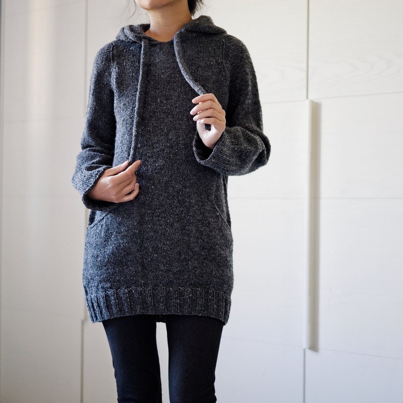 Knit Hoodie Pattern - Etsy