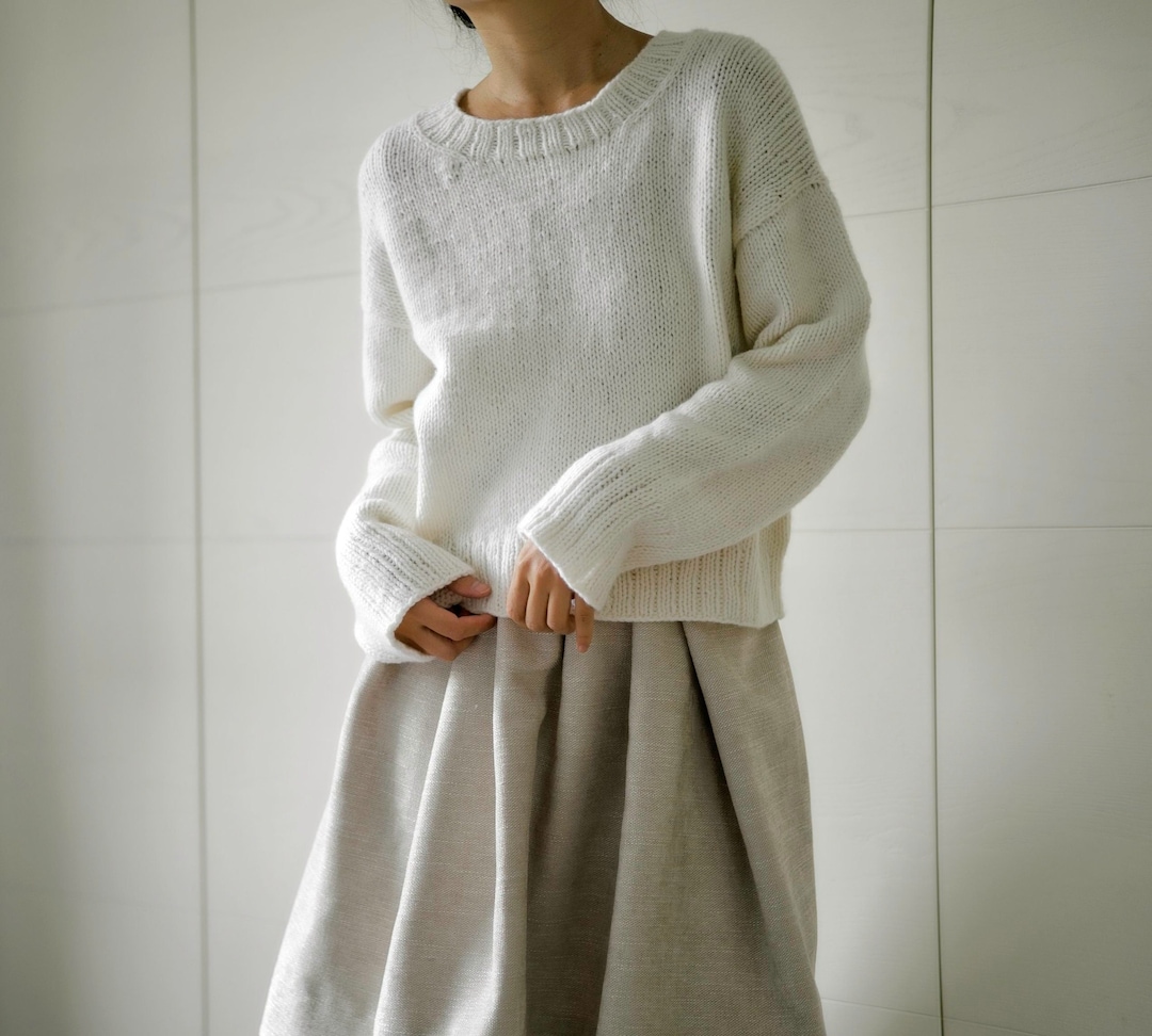 Beginner Friendly Pullover KNITTING PATTERN: Cp02 Jumper | Capsule ...