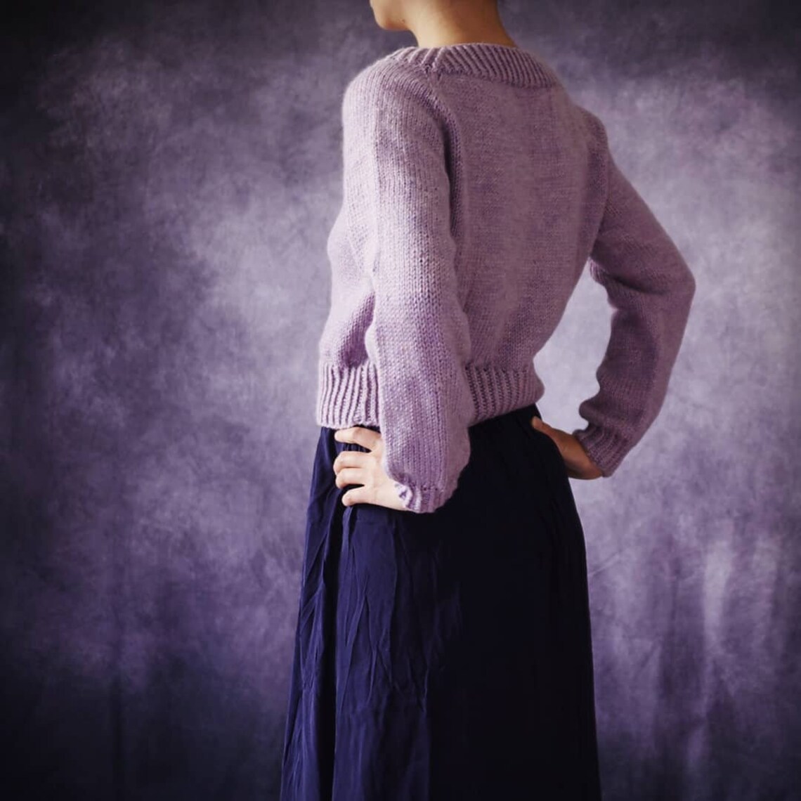 Beginner Friendly Knitting Pattern Devotion Sweater V Neck Top | Etsy