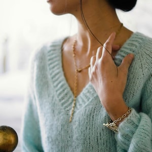 Beginner Friendly Top Down Sweater Knitting Pattern PDF: CP05 V-neck ...