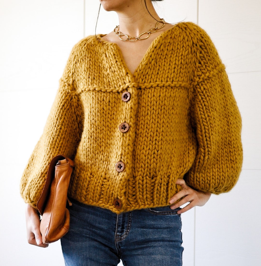 Beginner Friendly Cardigan Knitting Pattern PDF: Weekend Jacket Super ...