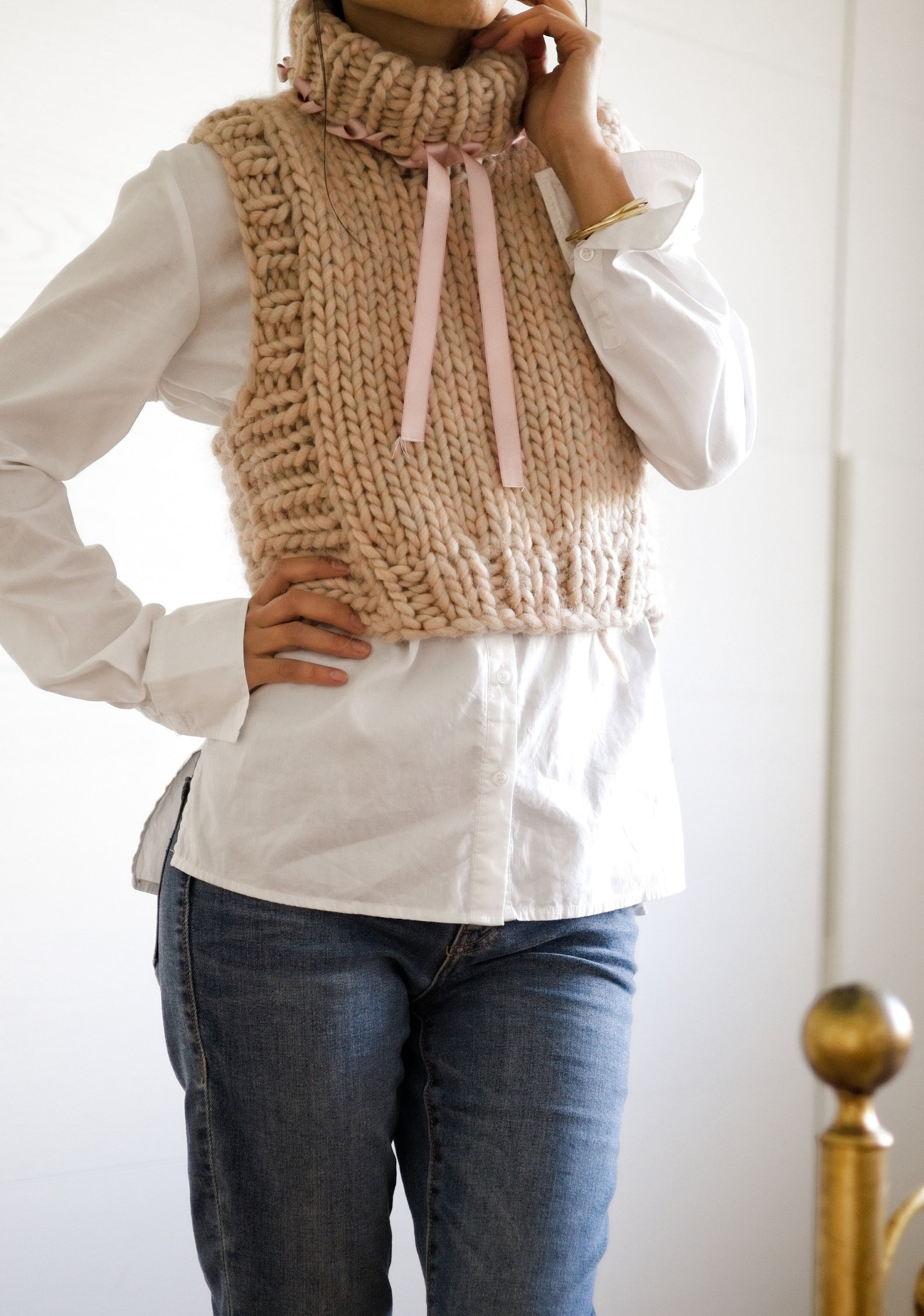 Easy Beginner Friendly Vest Pattern: Geometry III Slipover With ...