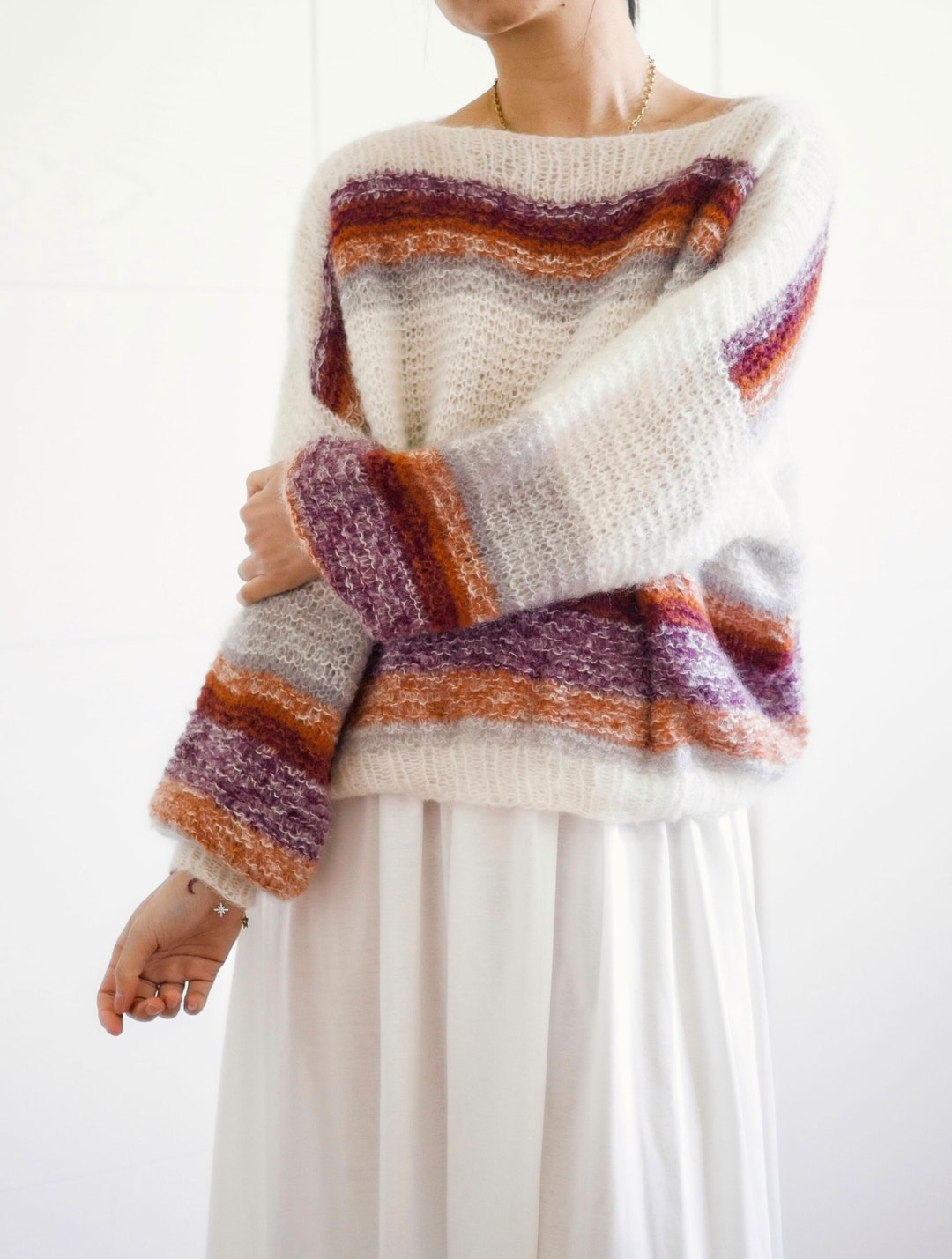 Beginner Friendly Knitting Pattern PDF: Flow Sweater Oversized Cocoon ...