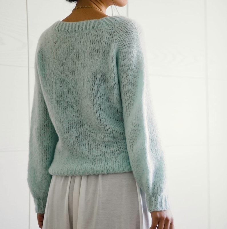 Beginner Friendly Top Down Sweater Knitting Pattern PDF: CP05 V-neck ...