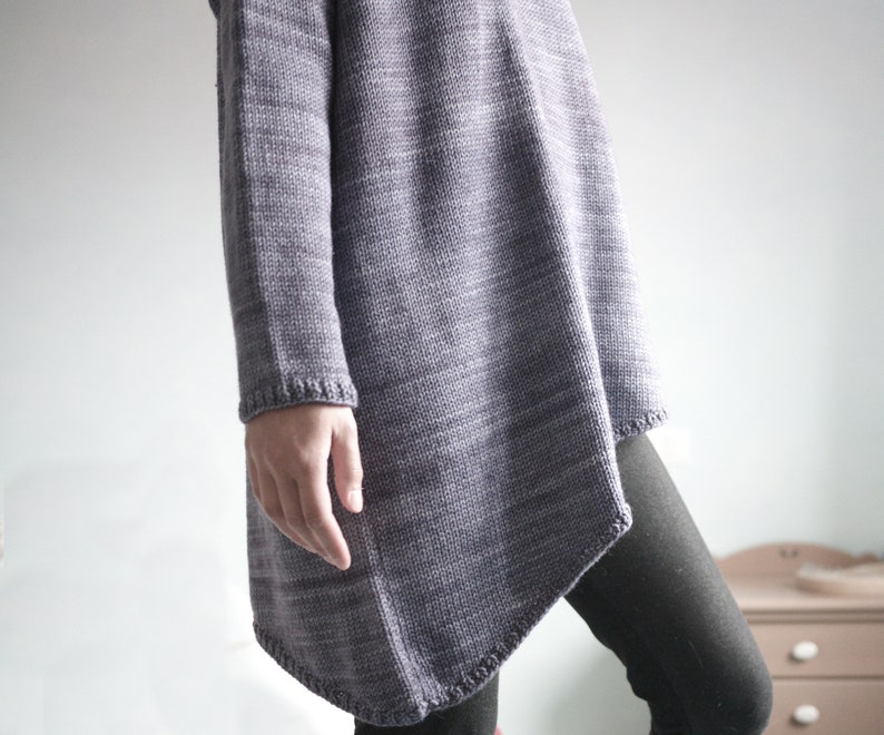 Beginner Friendly Asymmetric Hem Oversized Jumper Knitting Pattern Al ...