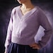 Beginner Friendly Knitting Pattern Devotion Sweater V Neck Top Down ...