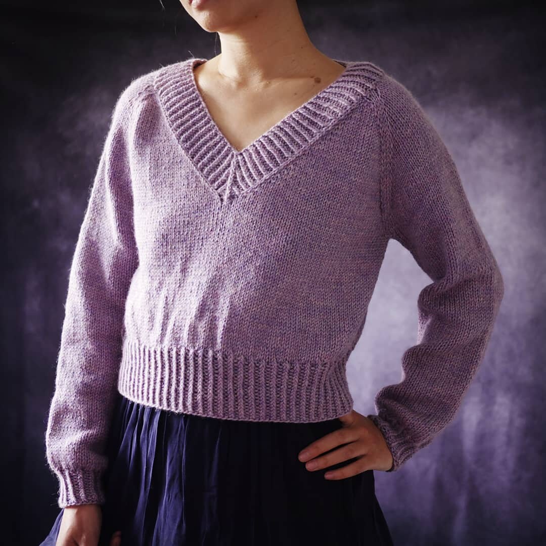 Beginner Friendly Knitting Pattern Devotion Sweater V Neck Top - Etsy UK
