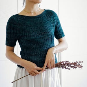 Beginner Friendly Knitting Pattern PDF: Seashell Sweater Light Top Down ...