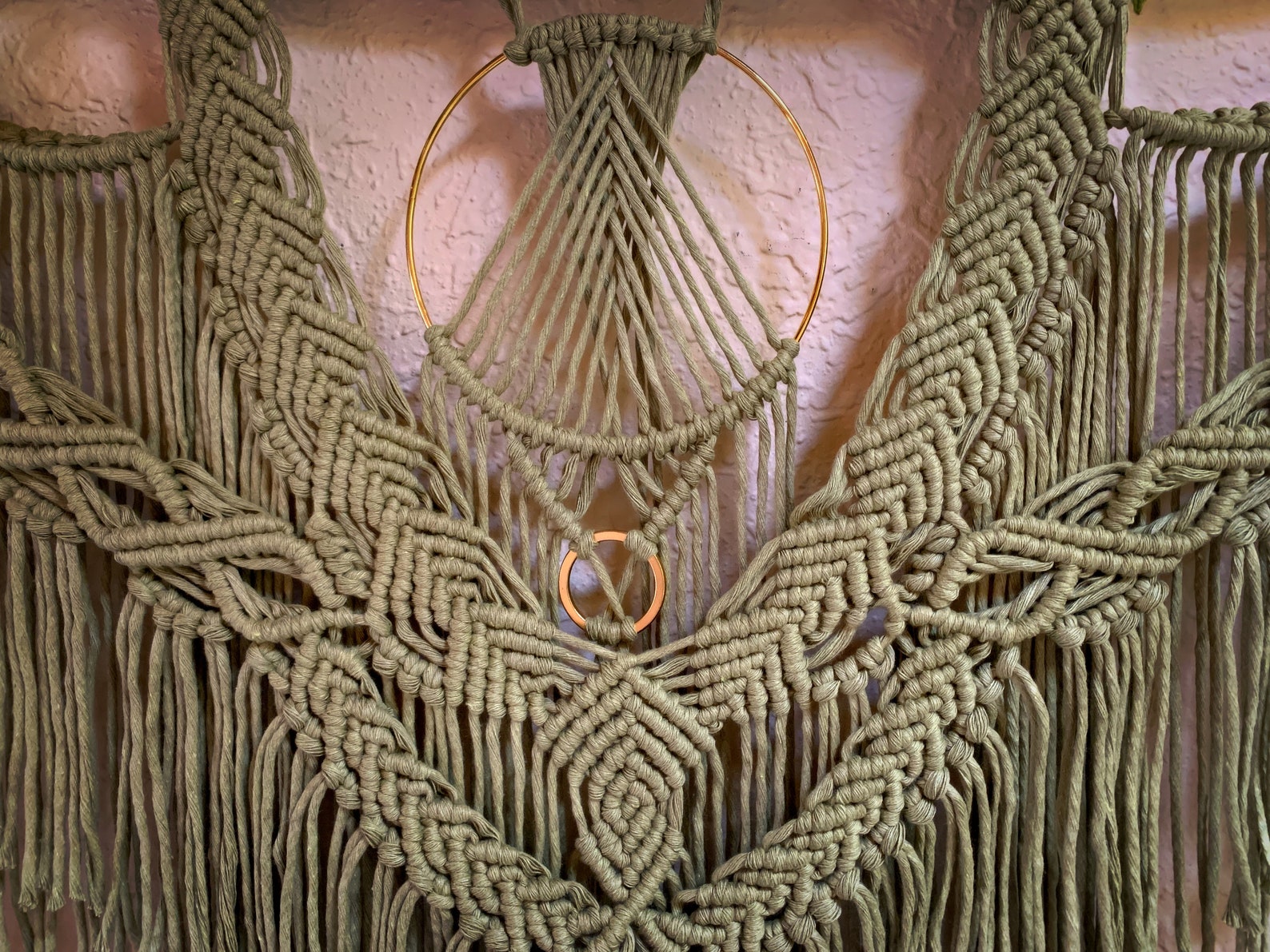 Green Tea Macrame Wall Hanging | Etsy