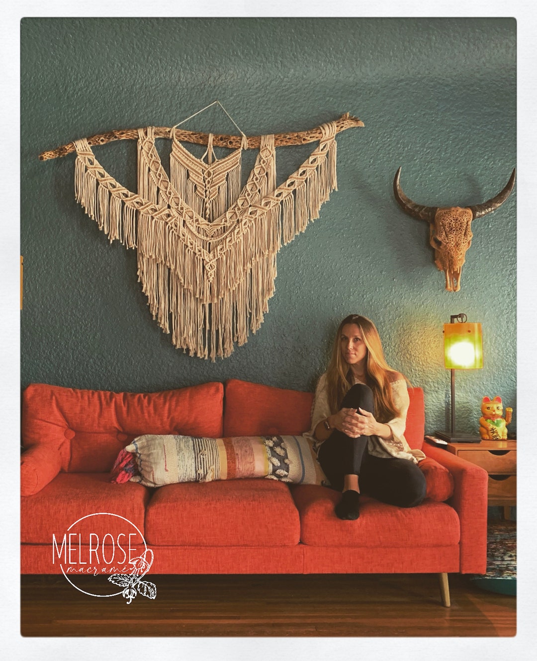 Jan XL Macrame Colgante de pared - Etsy España