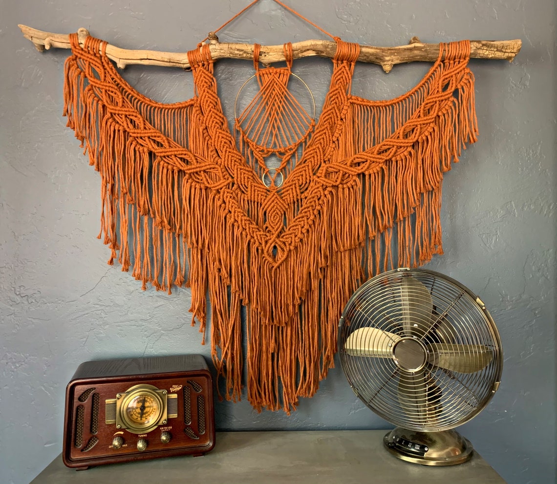 Green Tea Macrame Wall Hanging | Etsy