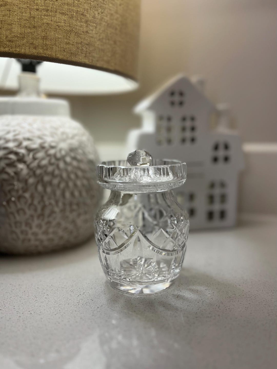 Waterford Crystal Jam Jar With Lid & Spoon Slot - Irish Cut Crystal ...