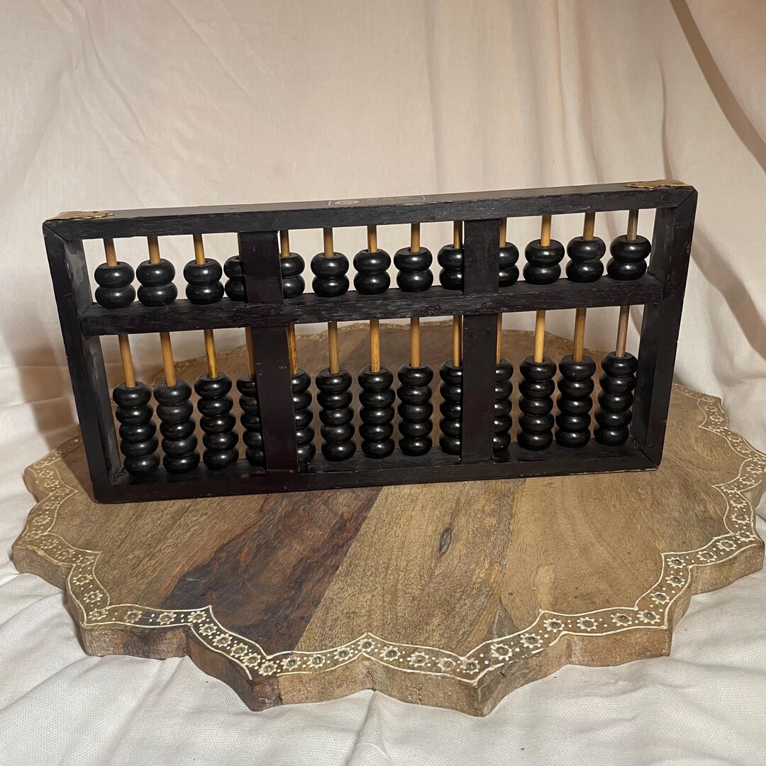 Vintage Lotus-flower Brand Abacus Made in People’s Republic of China ...