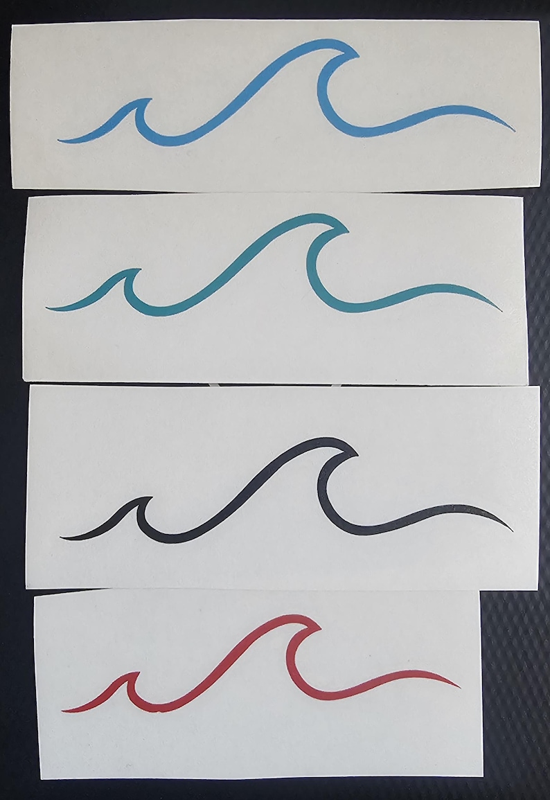 Ocean Wave Vinyl Decal | Car, Laptop Sticker. - Etsy