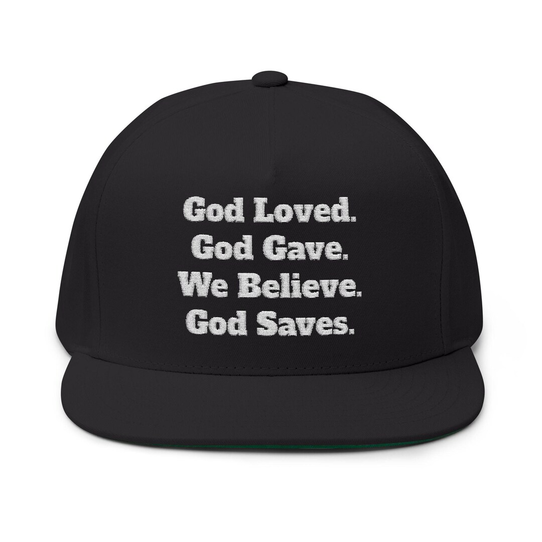Christian Baseball Cap | God Loved, God Gave, We Believe - Etsy