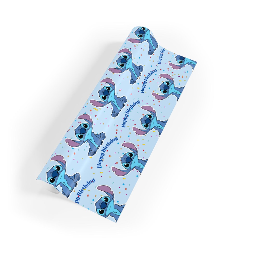 Stitch Birthday Wrapping Paper: Fun, Colorful Gift Wrap - Etsy