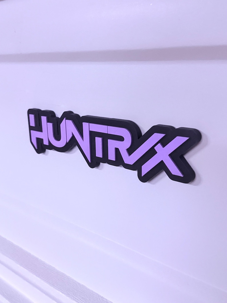 Huntrix K-pop Demon Hunters Room Sign | Kids Room Decor | Fan Art ...