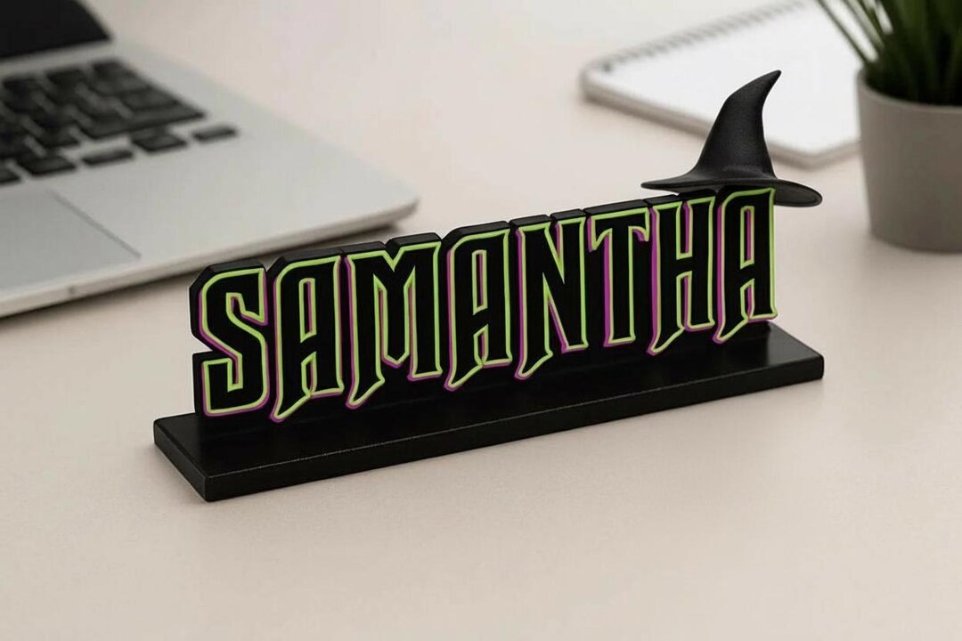 3D Printed Wicked Style Custom Name Plate Sign - Etsy