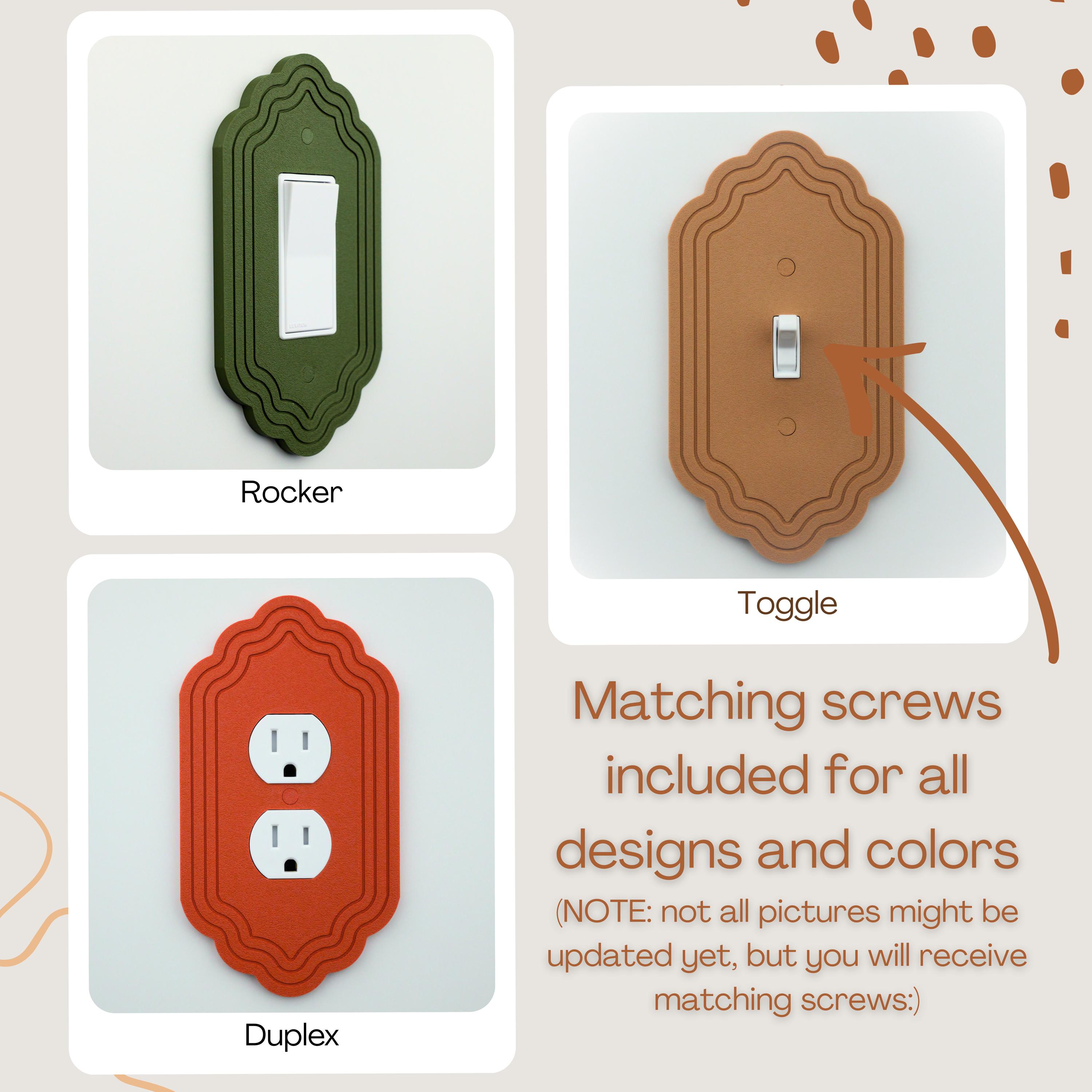 Vintage Light Switch Cover Victorian Style: Wall Plate for Toggle ...