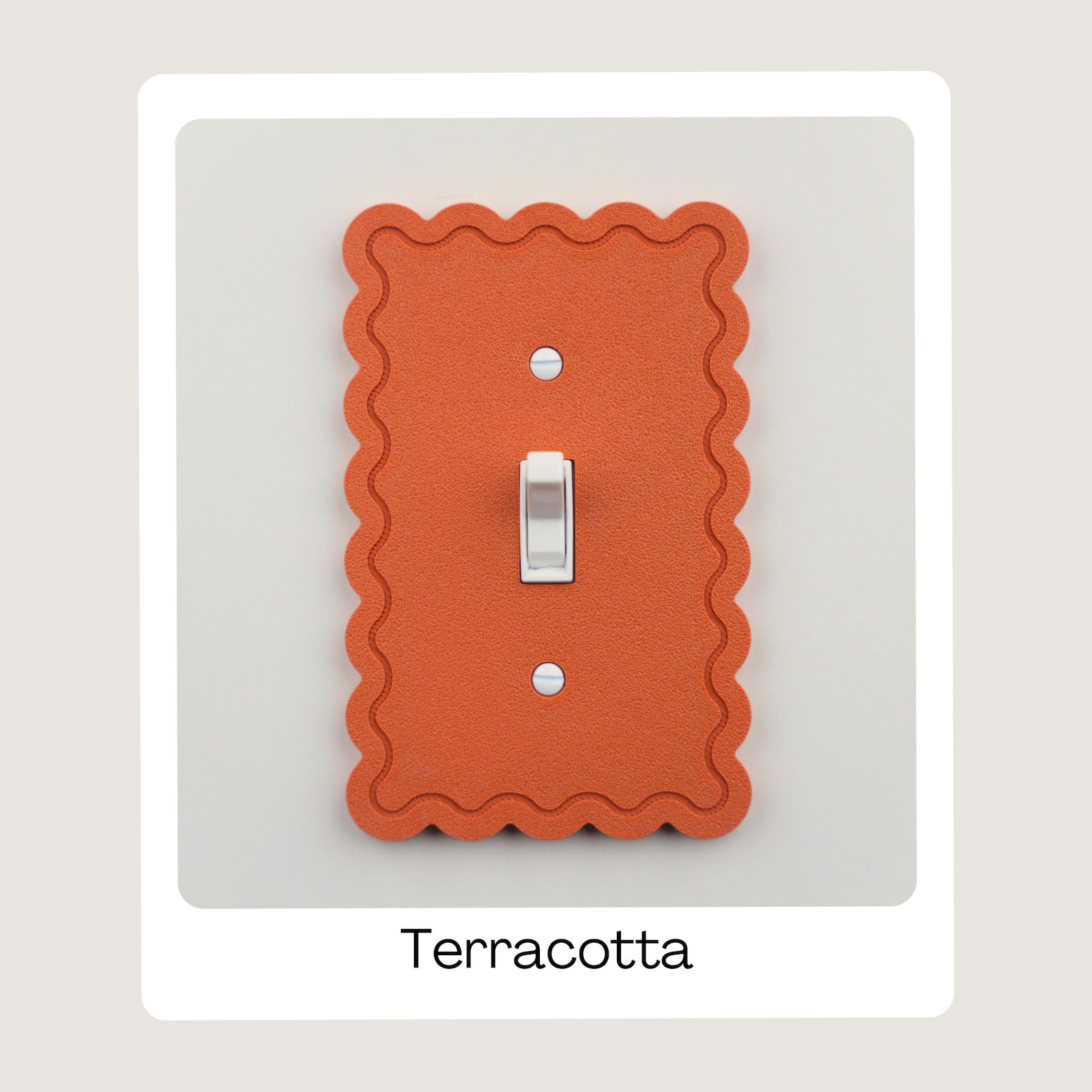 Wavy 3d-printed Light Switch Cover - Danish Pastel Boho Decor Fits ...