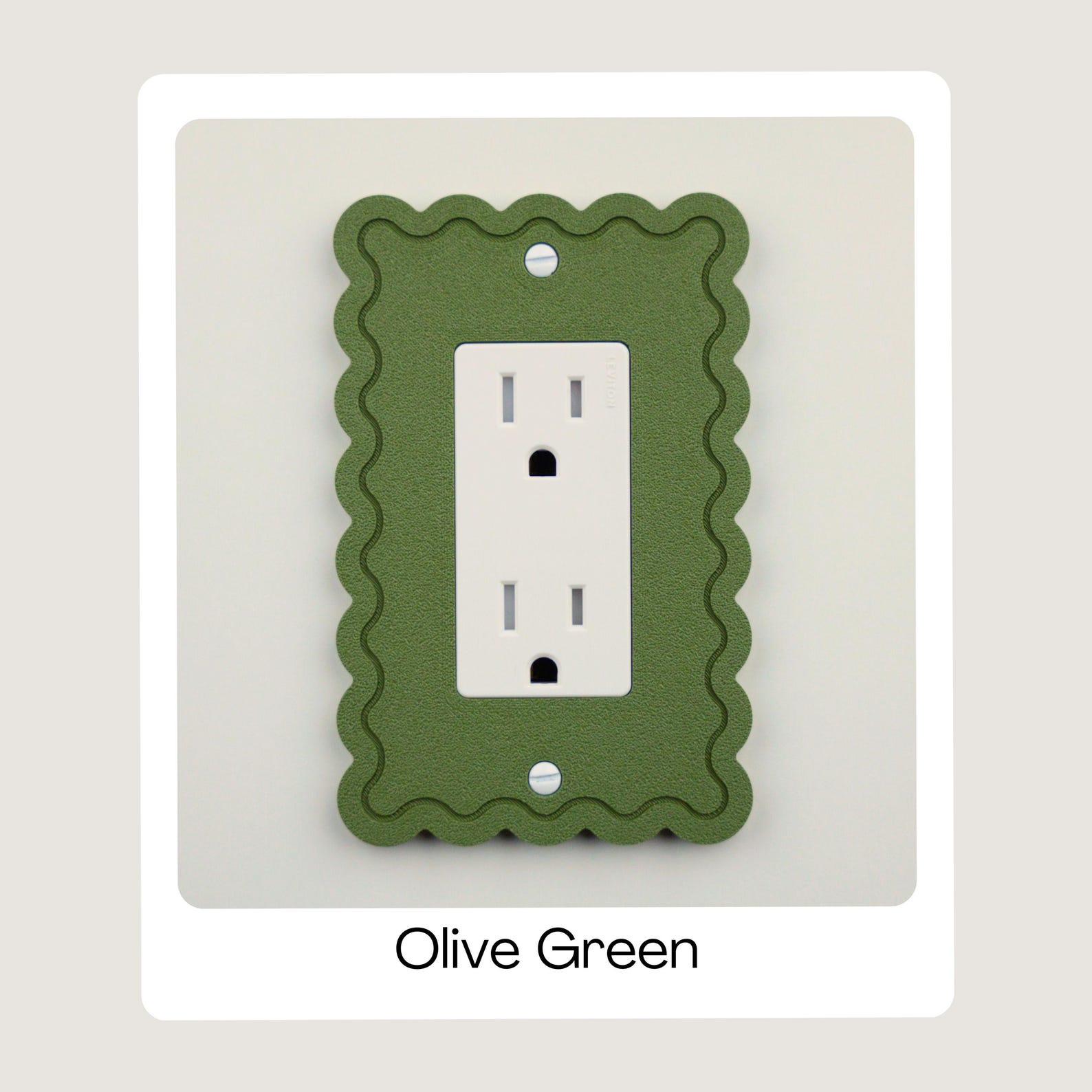 Wavy 3d-printed Light Switch Cover - Danish Pastel Boho Decor Fits ...