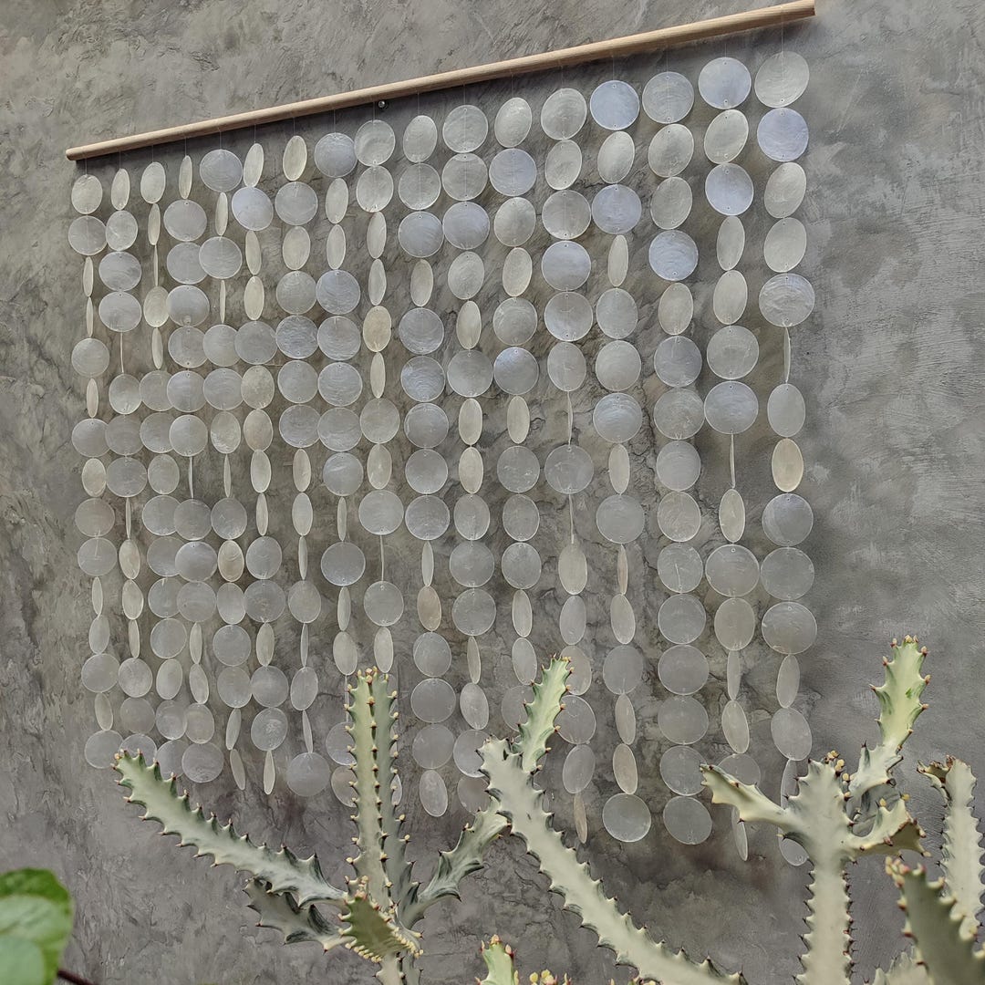 Capiz Shell Wall Hanging: Natural White Shell Art Decor - Etsy