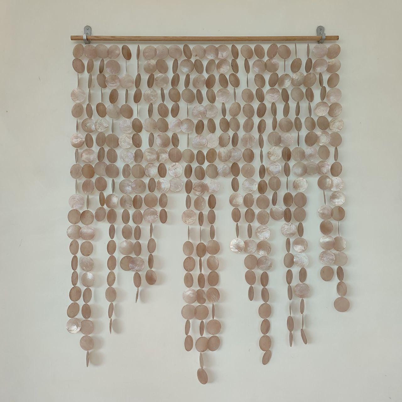 Handmade Capiz Shell Wall Hanging, Boho Coastal Decor - Etsy