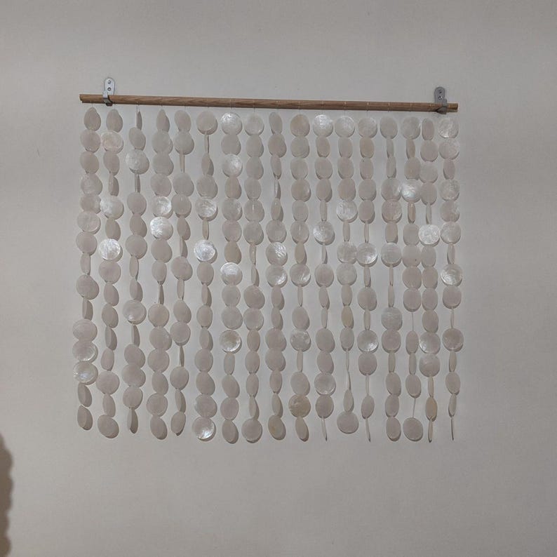 Capiz Shell Wall Hanging: Natural White Shell Art Decor - Etsy