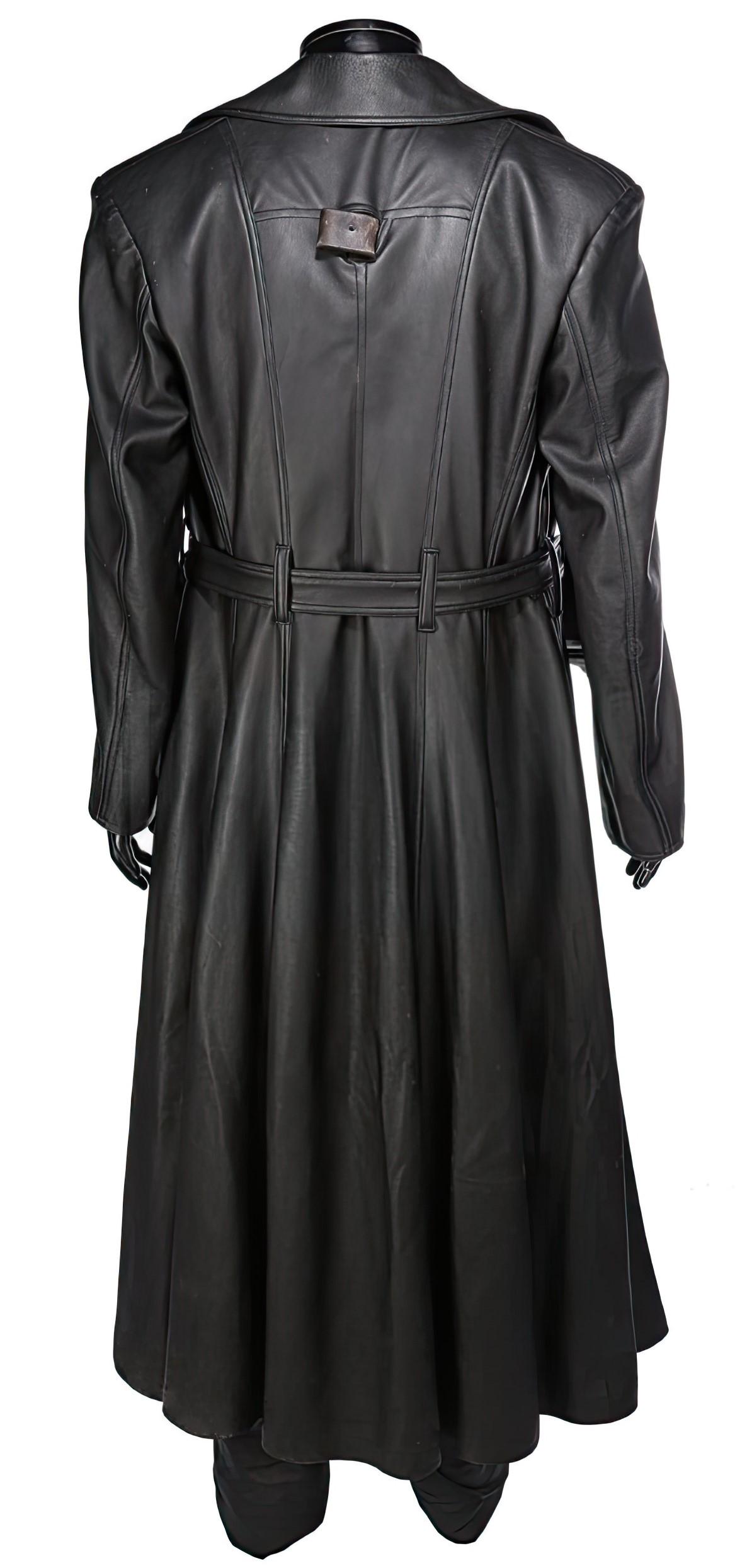 Handmade Men's Blade Vest & Trench Coat | Black Leather Halloween ...
