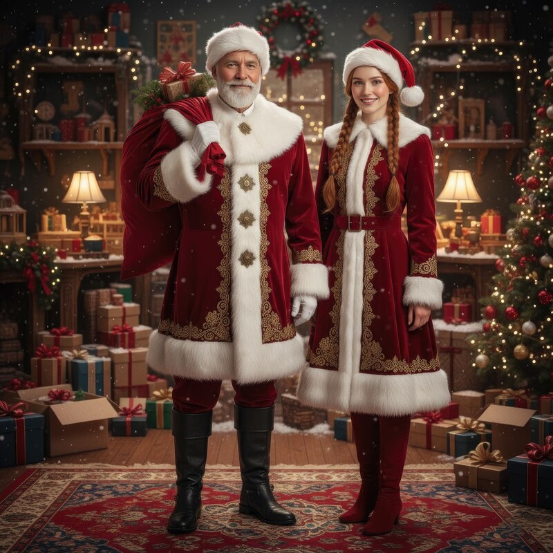 Leather Mrs Santa Suit - Etsy