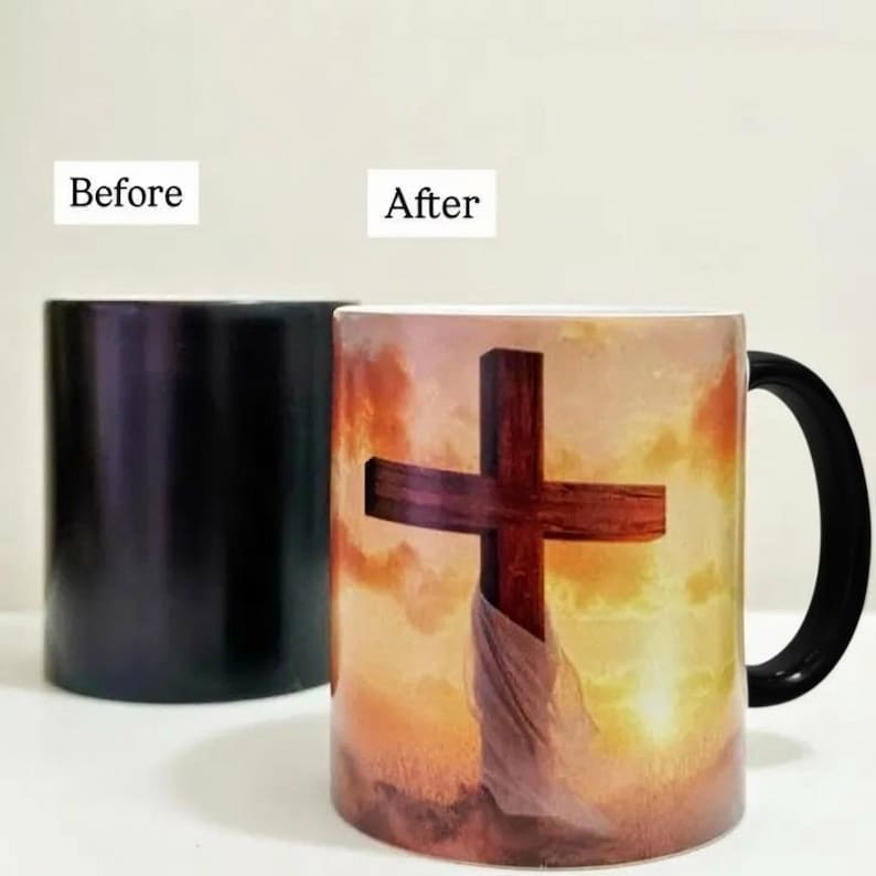 Color Changing Christian Mug Philippians 4:13, Heat Reactive Magic ...