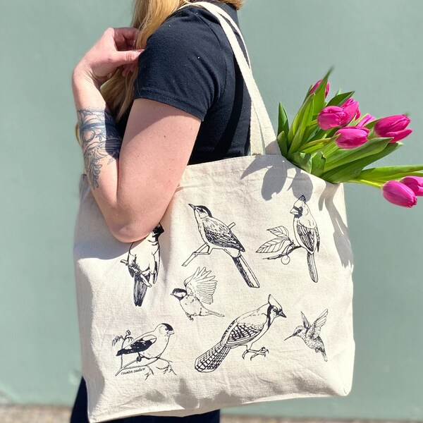Bird Tote Bag - Etsy