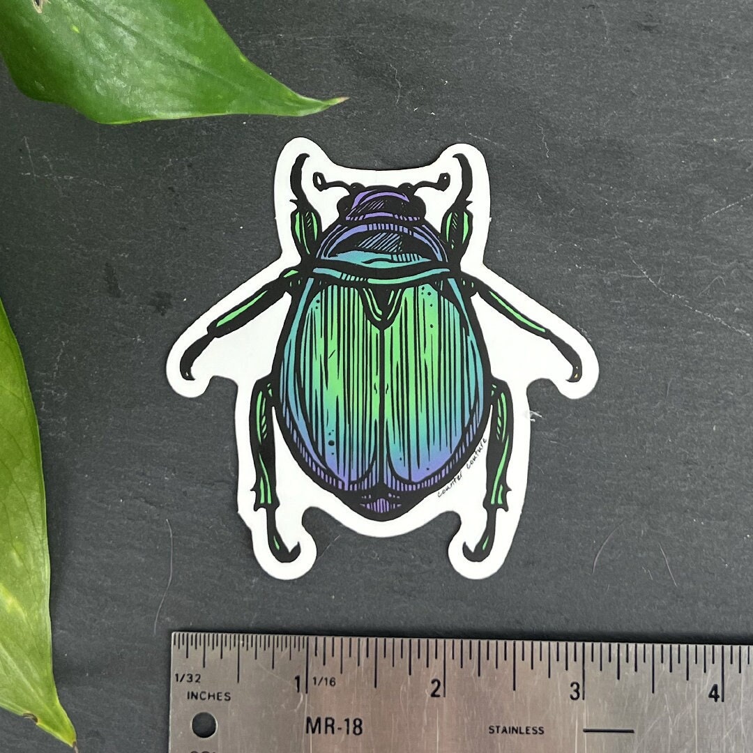 Scarab Beetle Sticker - Etsy