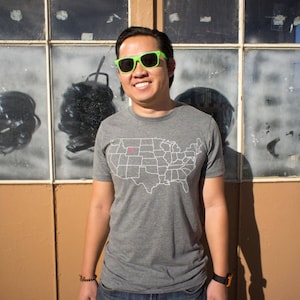 Unisex Map T-shirt Choose Your State Customizable - Etsy