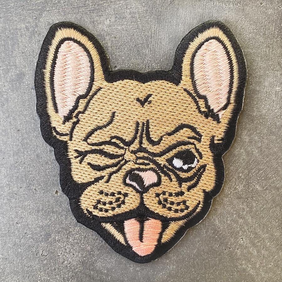 French Bulldog Iron On Patch | Etsy