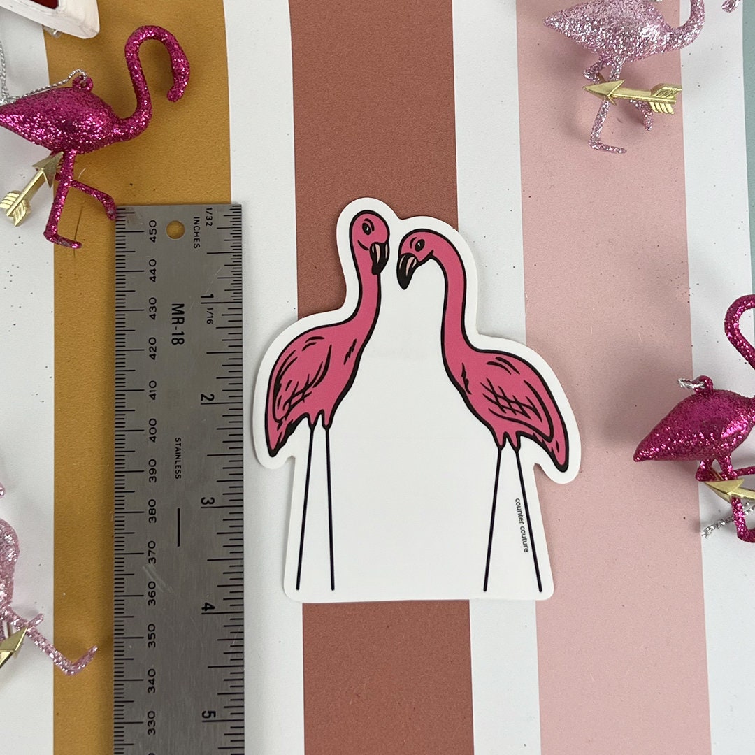 Flamingo Sticker for Water Bottle Decal Vinyl Flamingos Laptop Pink ...