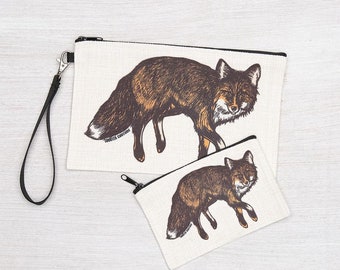 Fox Zipper Pouch | Etsy
