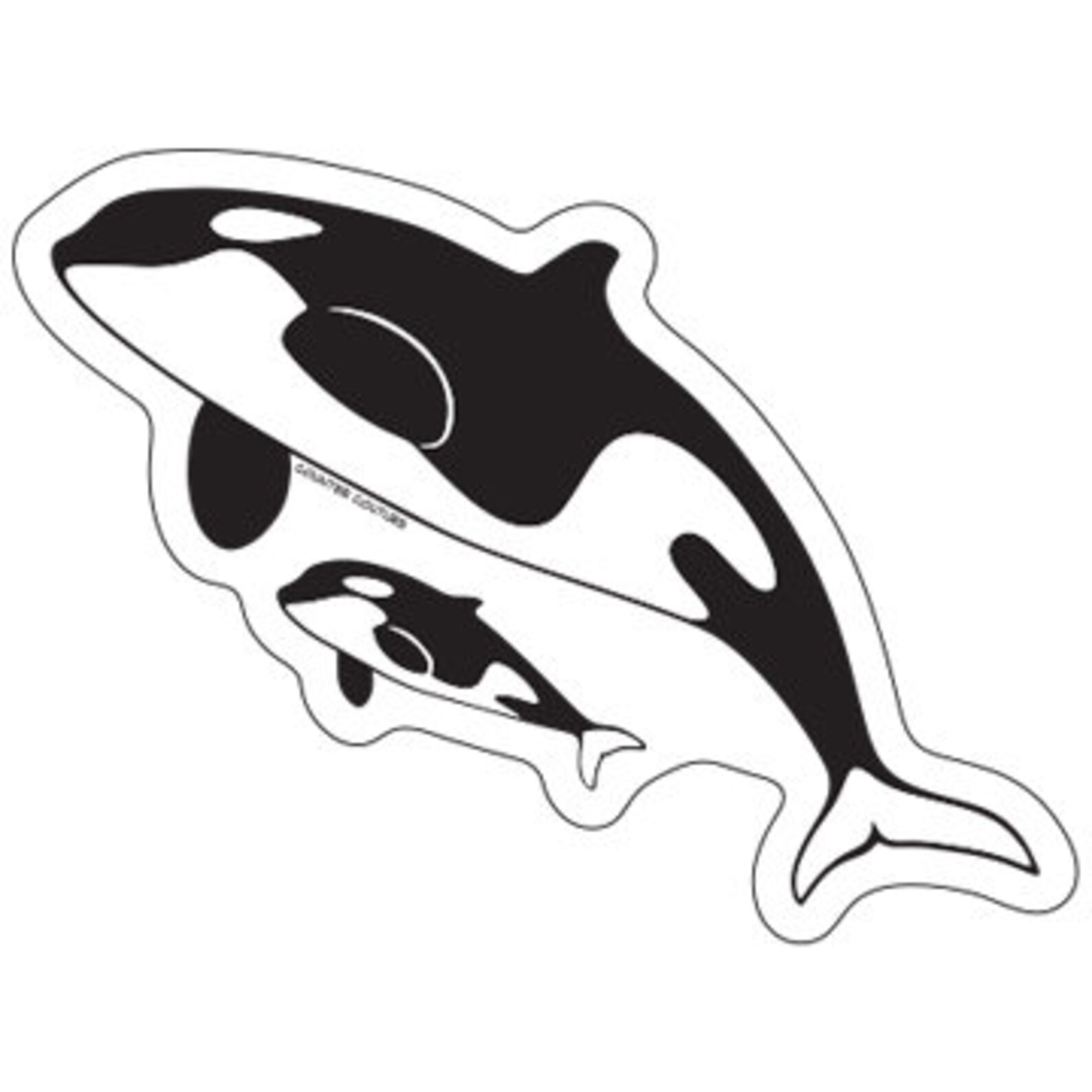 Orca Whale Vinyl Sticker, Marine Life Design (3.75 Inch Waterproof) - Etsy