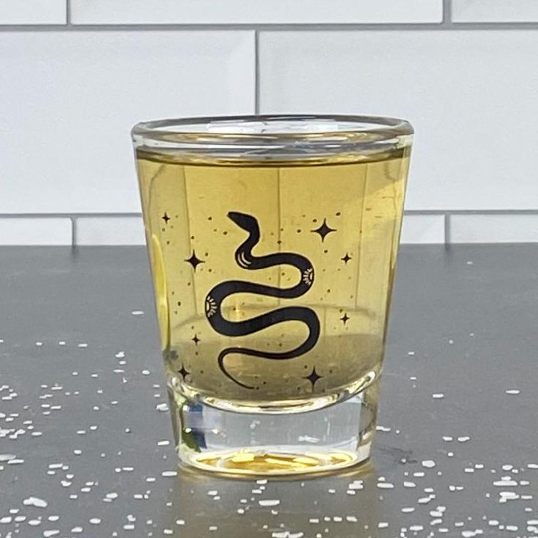 Snake Shot Glass - Mystical Gift - Metaphysical Glassware - Snake Gift ...