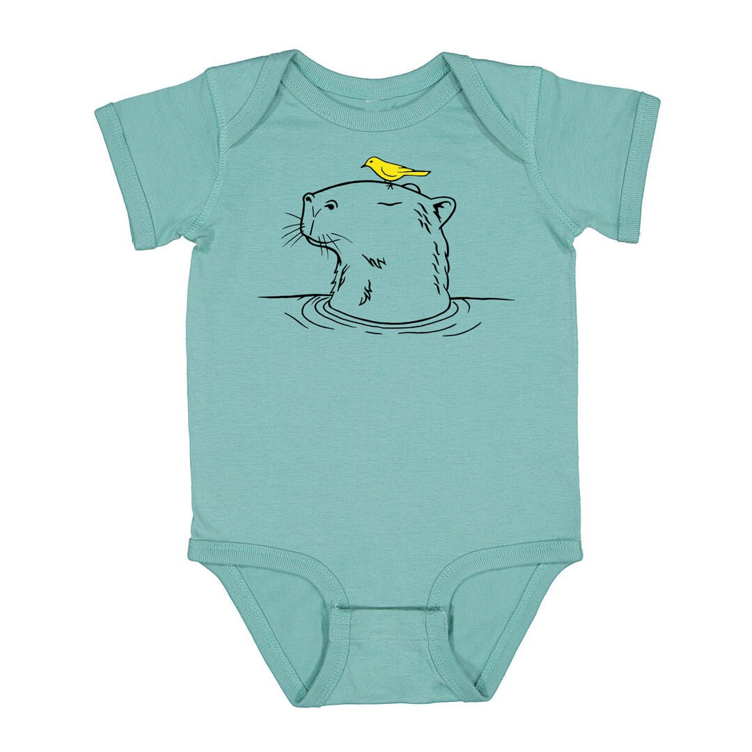 Capybara Baby One Piece Capybara Bodysuit Capybara Baby Gift - Etsy