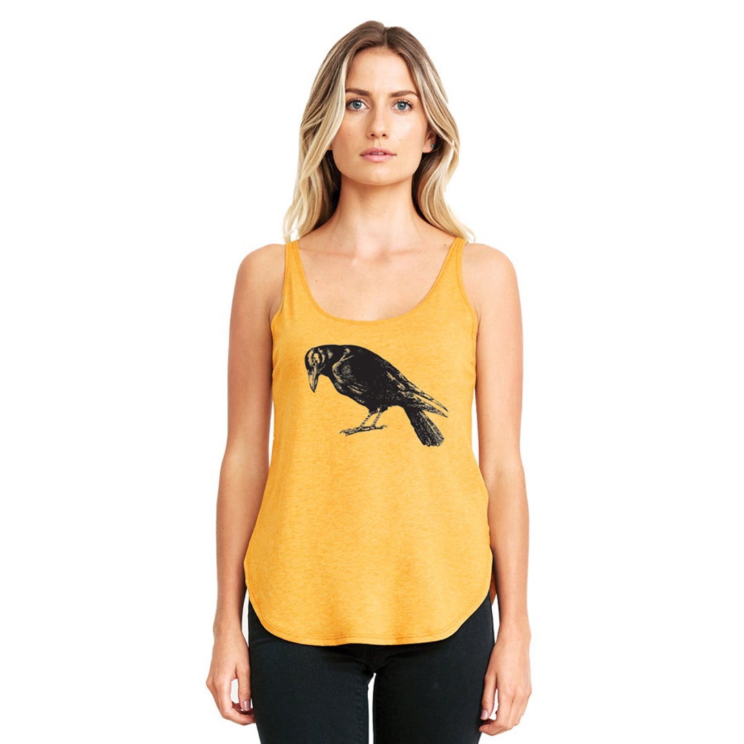 Sale Womens Crow Apparel Bird Tank Fitted Women's - Etsy