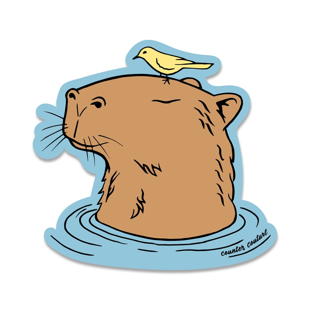 Capybara Sticker - Etsy