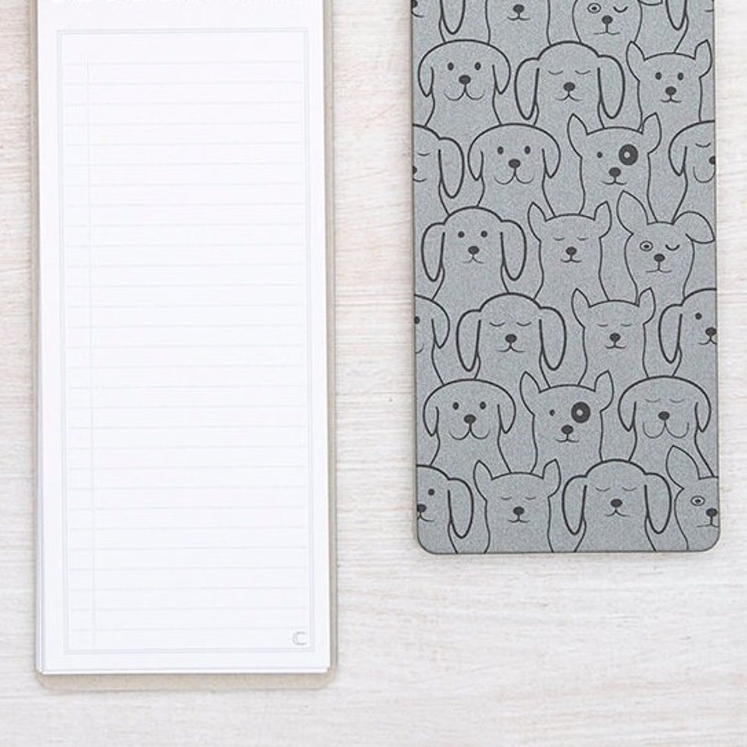 Dog To-do List Notebook To-do List Jotter Hand Screen Printed Notepad ...